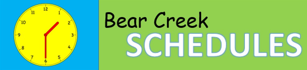 Bear Creek Schedules | Bear Creek Elementary School